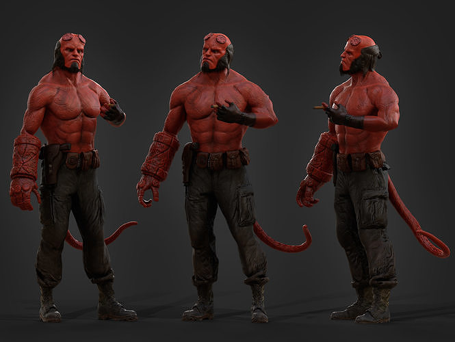 3D model Hellboy VR / AR / low-poly rigged | CGTrader