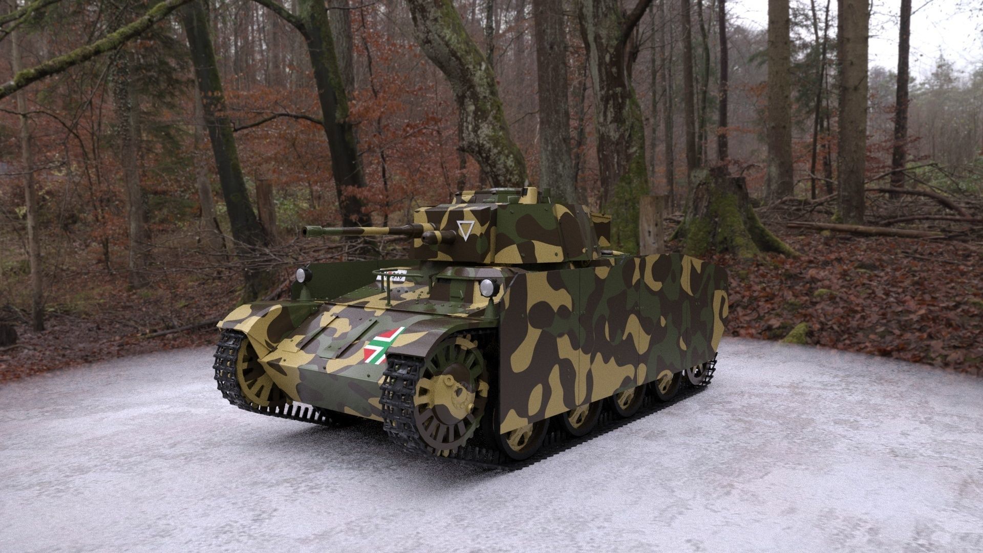 3D model Toldi IIIa - Hungarian WW2 Light Tank VR / AR / low-poly ...