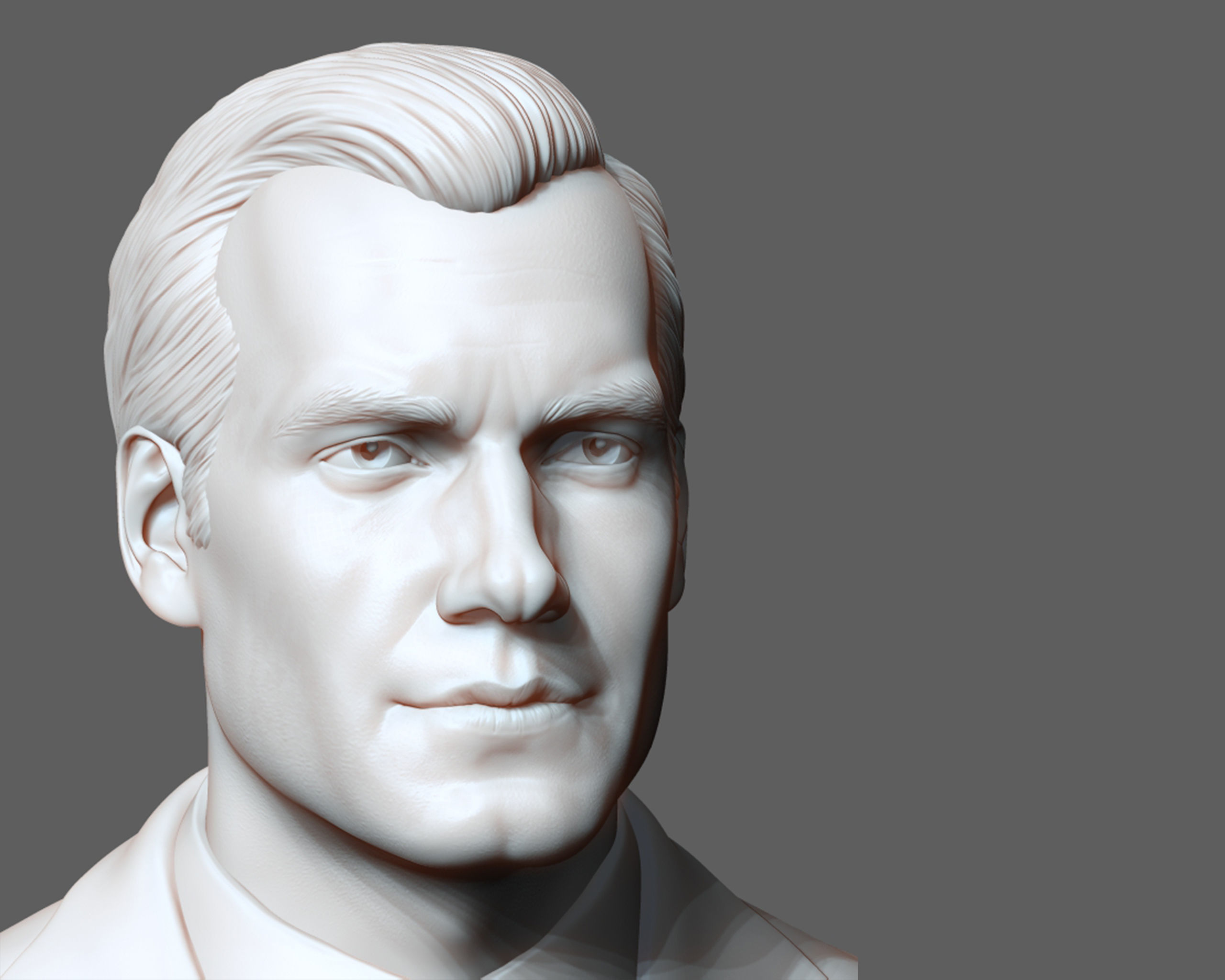 Henry Cavill bust sculpture 3D model 3D printable | CGTrader