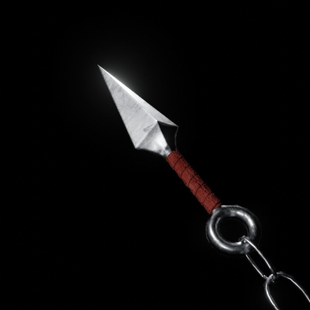 3D model Kunai with chain VR / AR / low-poly | CGTrader