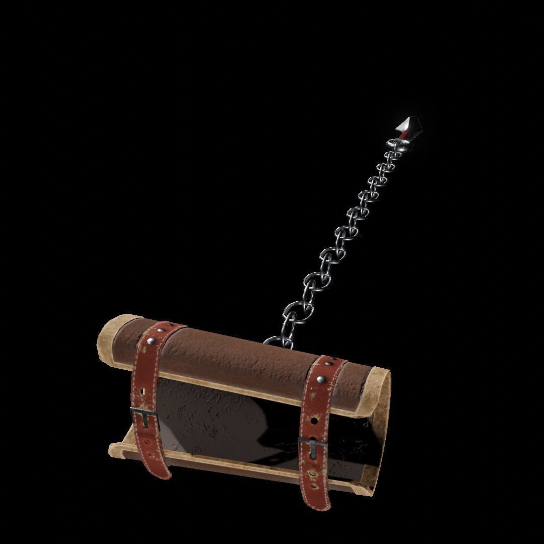 3D model Kunai with chain VR / AR / low-poly | CGTrader