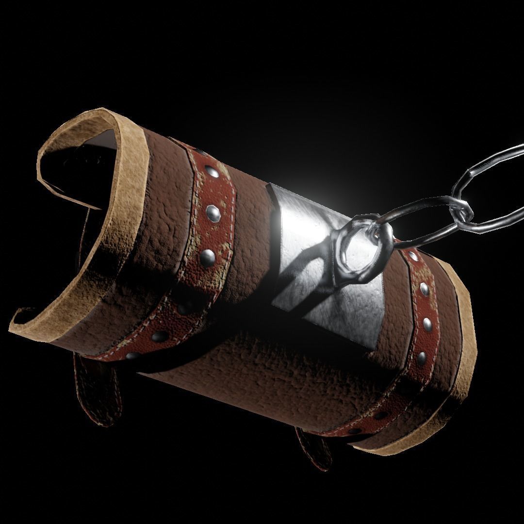 3D model Kunai with chain VR / AR / low-poly | CGTrader