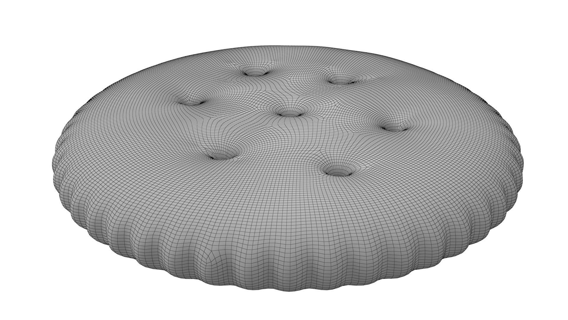 Round cracker 3D model | CGTrader