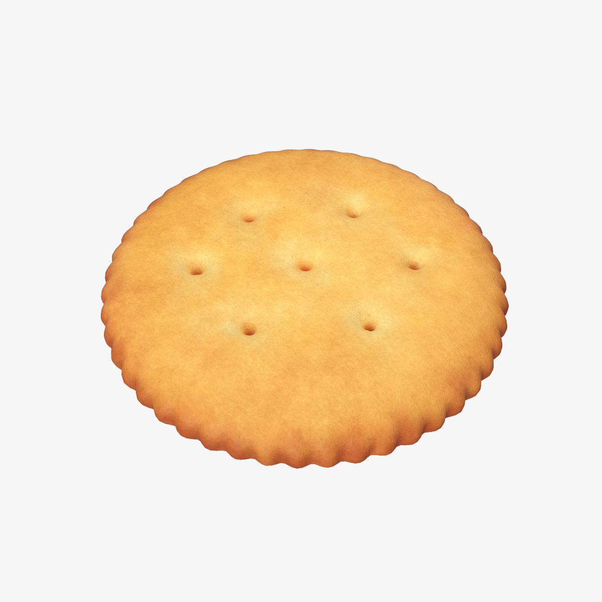 Round cracker 3D model | CGTrader