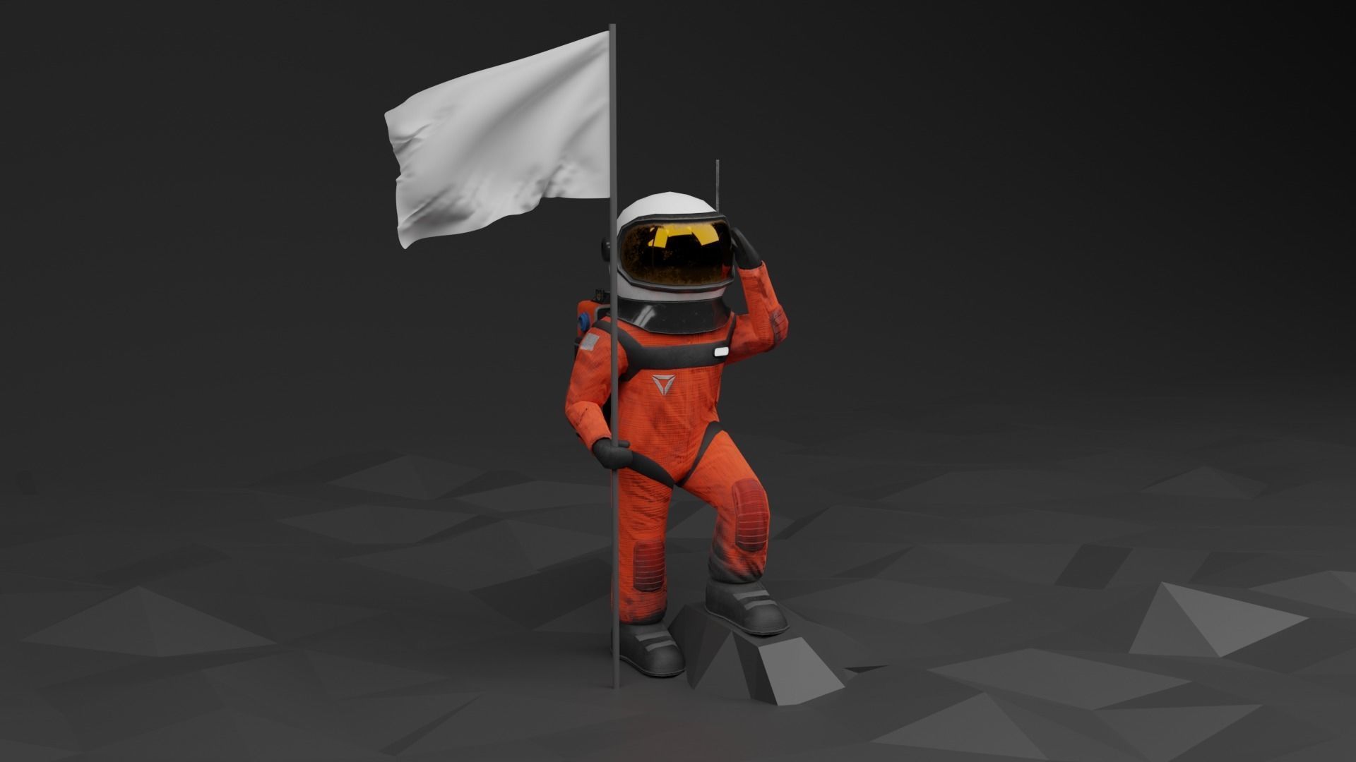 3D model Low poly astronaut VR / AR / low-poly rigged | CGTrader
