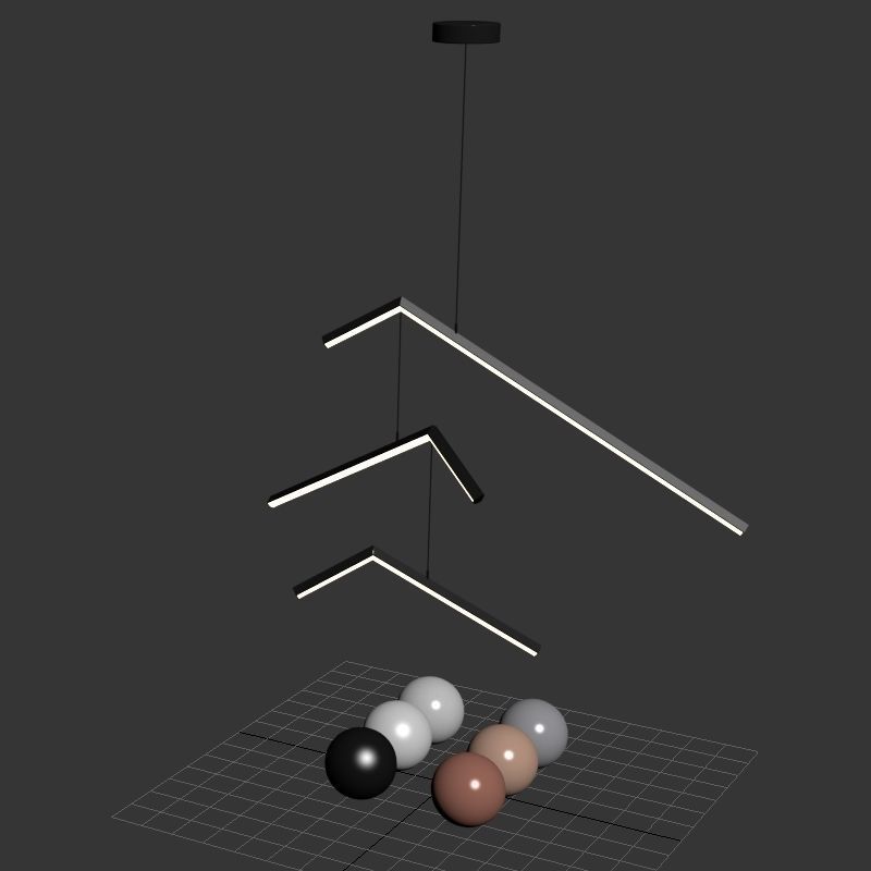 Studio Endo - Concord Chandelier In 6 Finishes 3D model | CGTrader