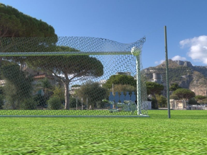 3D model Soccer net animated VR / AR / low-poly | CGTrader