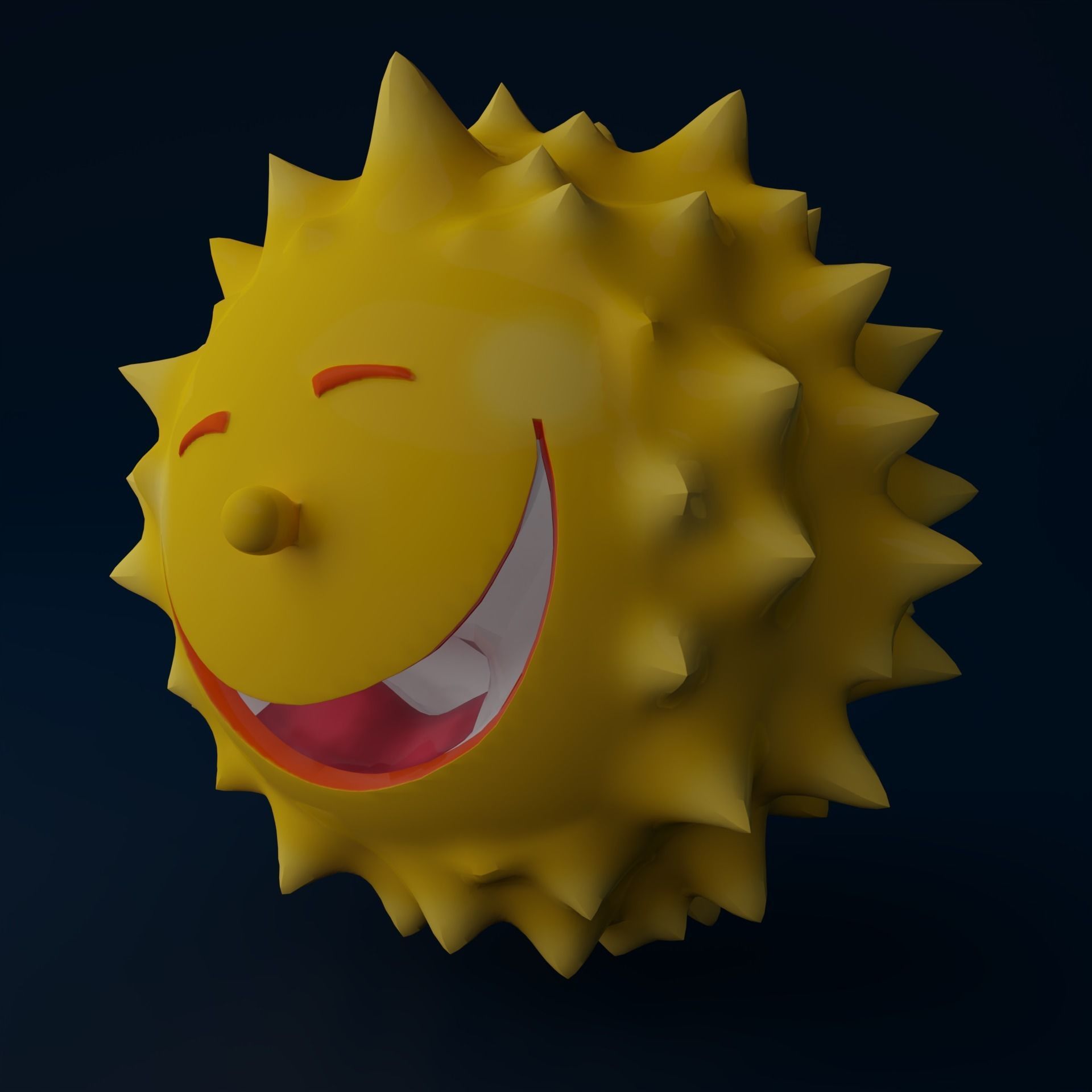 3D model Cartoon Sun VR / AR / low-poly | CGTrader
