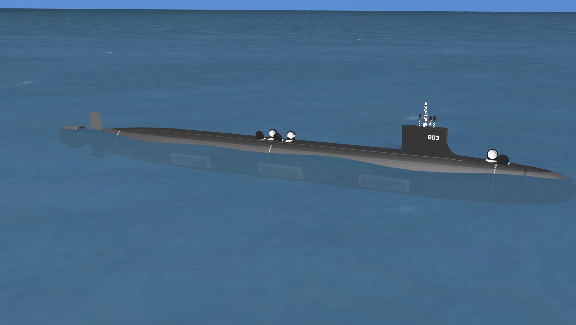 Virginia Class SSGN 803 USS Arizona 3D model rigged | CGTrader