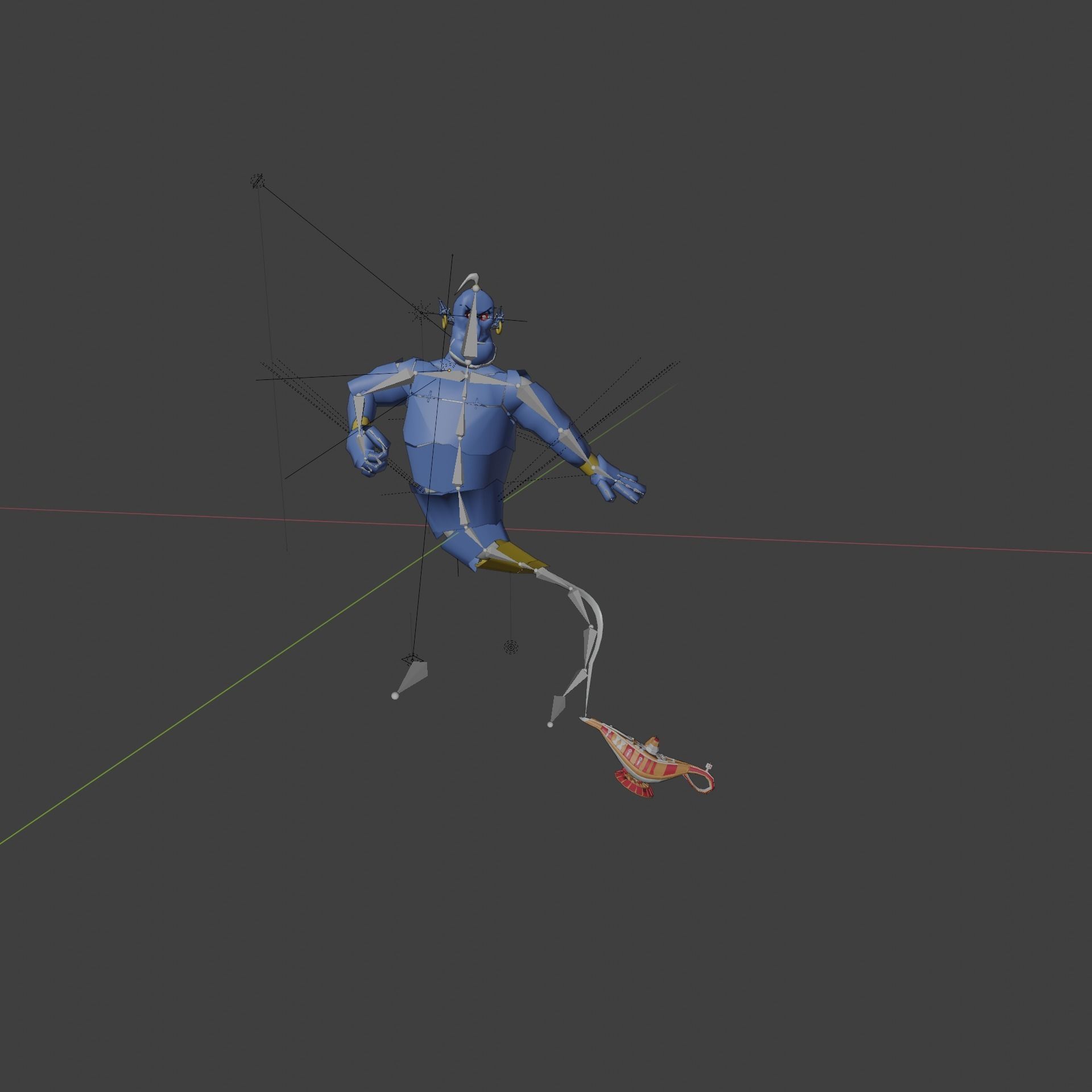 3D model Robot Giant Blender ready for animating and games VR / AR ...
