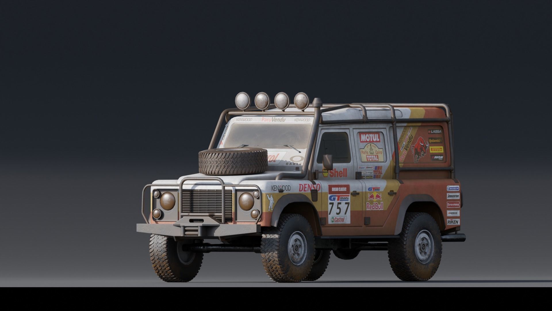 Land Rover Rally Dakar 3D model | CGTrader