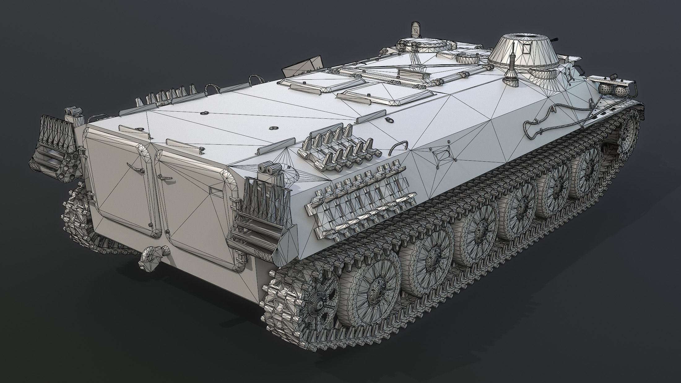 3D model MT-LB Version 2 VR / AR / low-poly | CGTrader