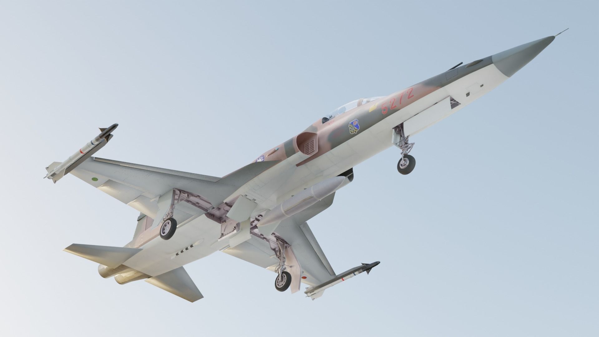F-5E Jet Fighter Taiwan 3D model | CGTrader