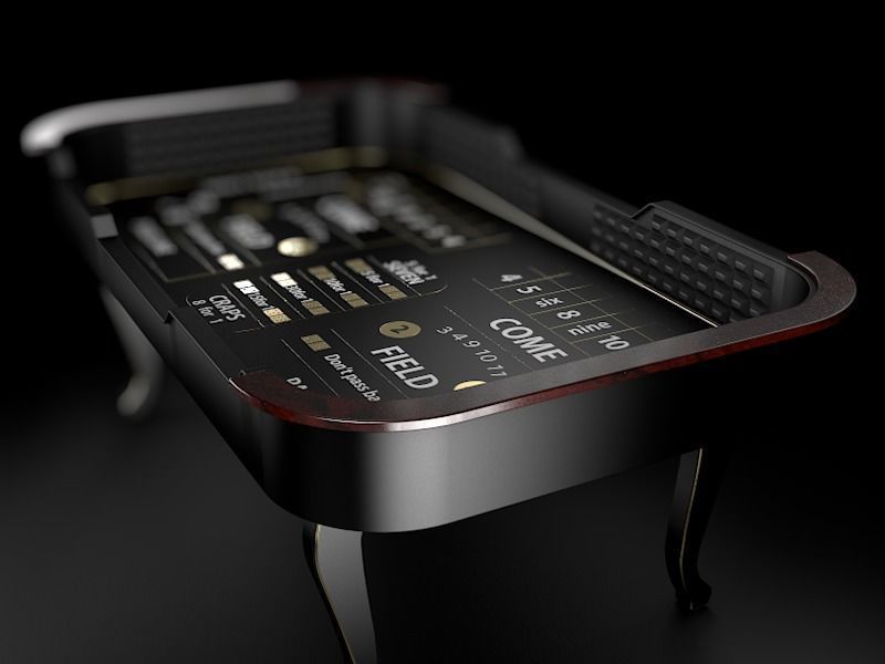 Dice table 3D model | CGTrader