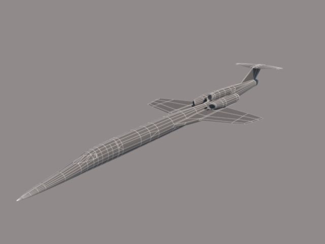 3D model AS2 Supersonic Jet VR / AR / low-poly | CGTrader