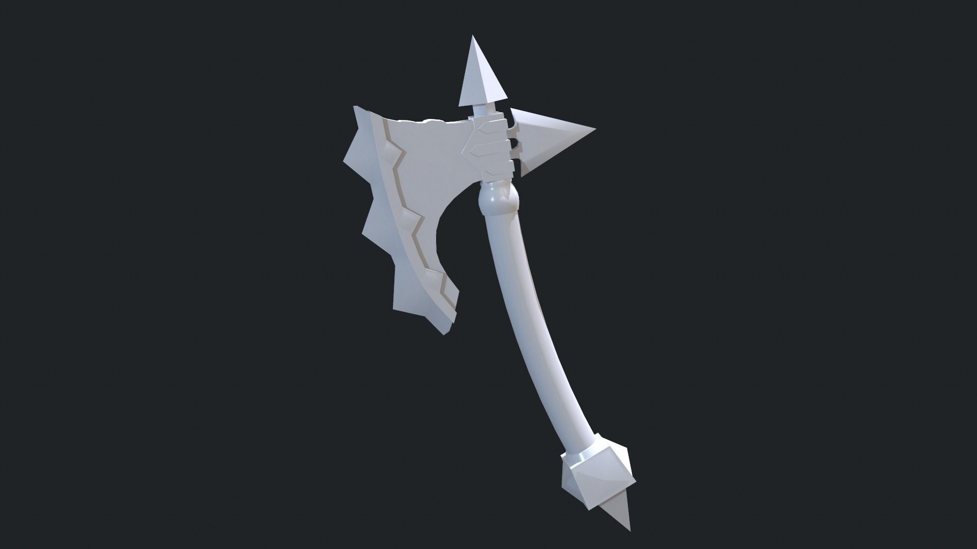 3D model Fantasy Stylish- Axe of Cruel VR / AR / low-poly | CGTrader
