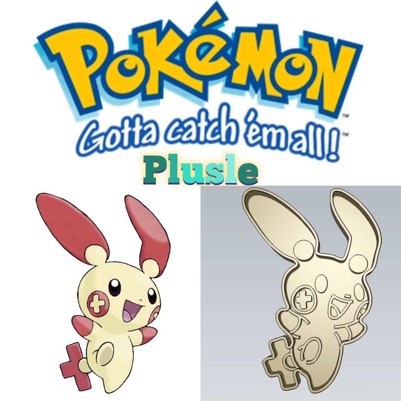 Amazing Pokemon Plusle Cookie Cutter Stamp Cake Decorating 3D model animated | CGTrader