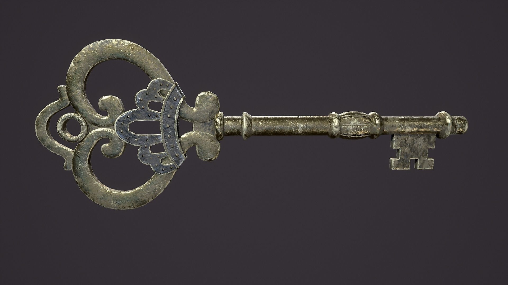 3D model Medieval Skeleton Key 3 VR / AR / low-poly | CGTrader