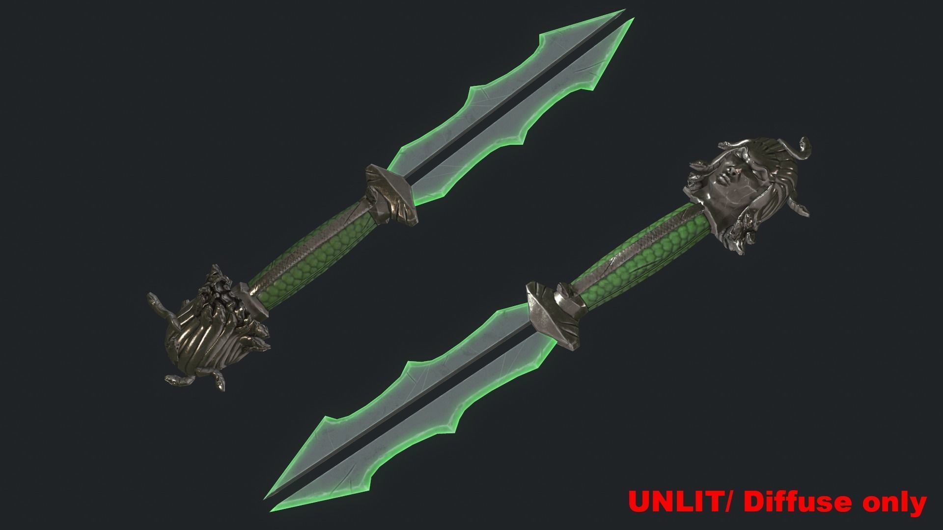 3D model Fantasy Stylish- Dagger of Medusa VR / AR / low-poly | CGTrader