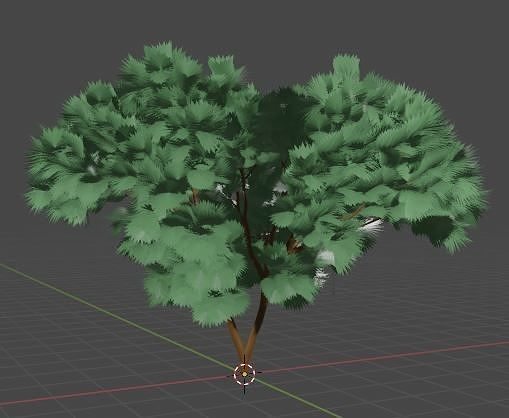 A 3D Cartoon Shade Tree 3D model | CGTrader