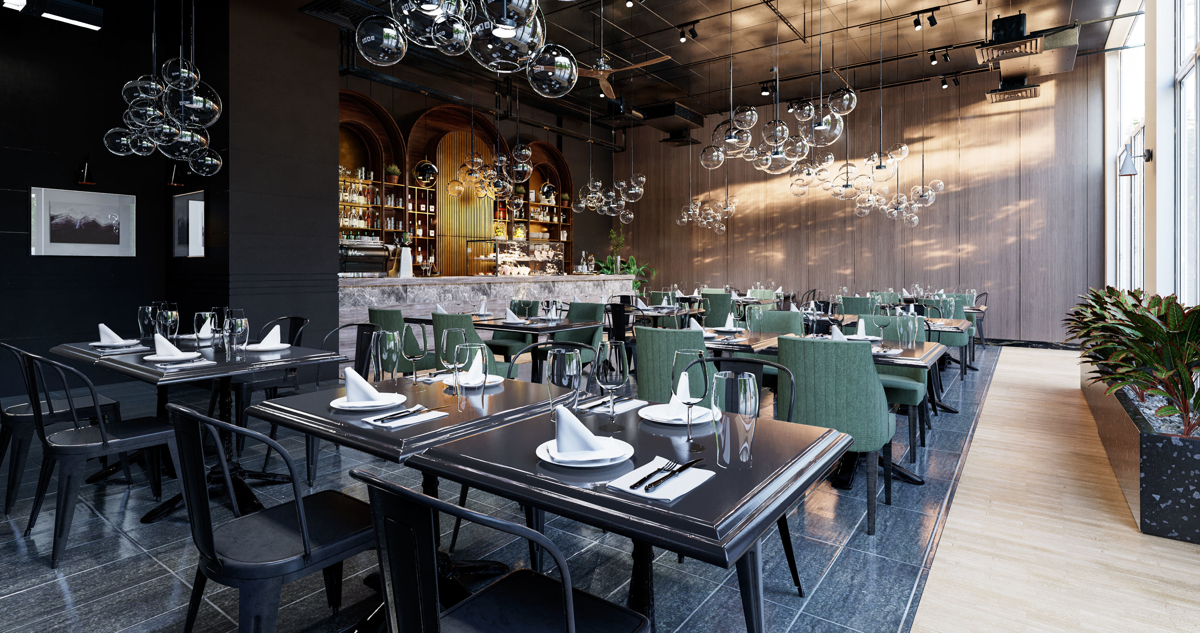 D5 render restaurant scene 3D model animated | CGTrader