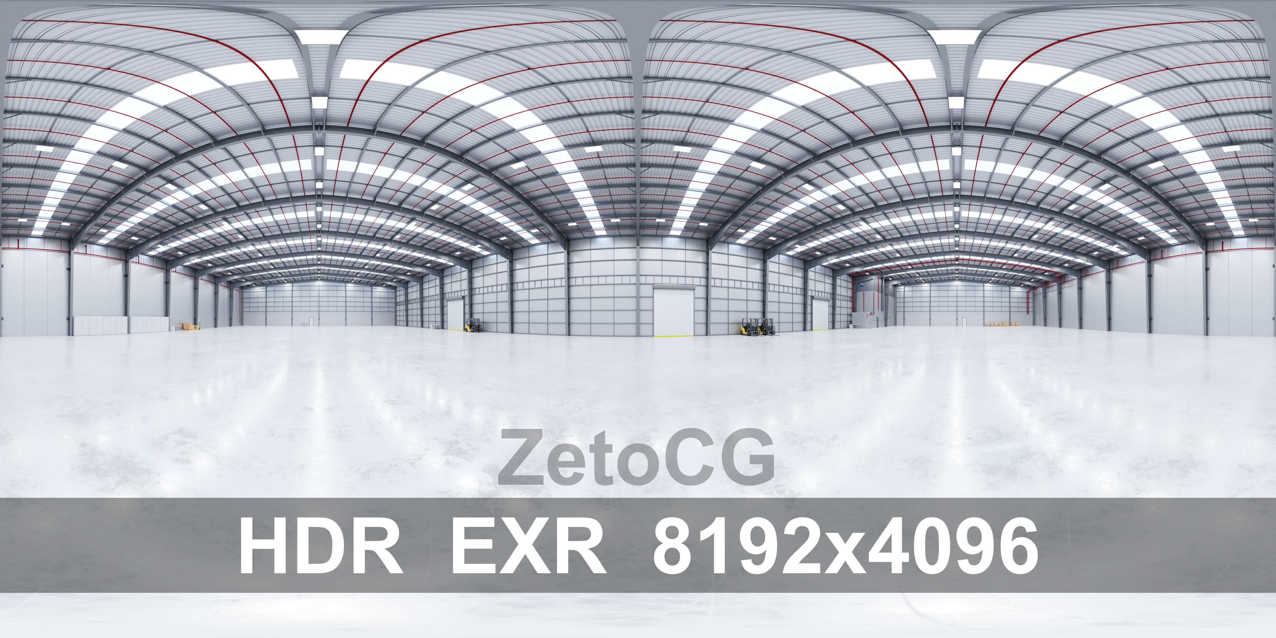Texture HDRI - Industrial Warehouse Interior 13 - 8192x4096 VR / AR ...