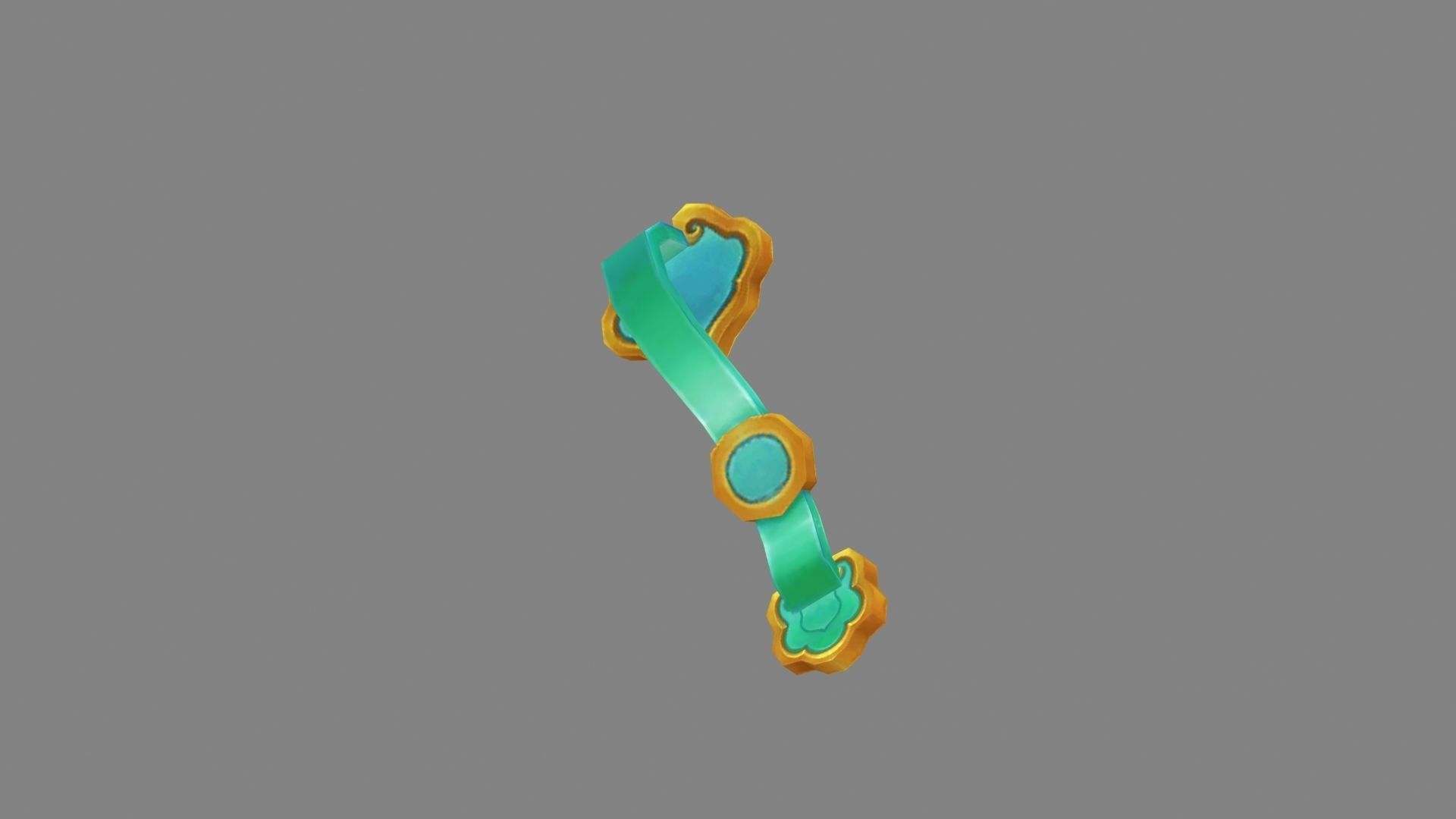 3D model Cartoon Chinese ruyi - wishful magic weapon VR / AR / low-poly ...