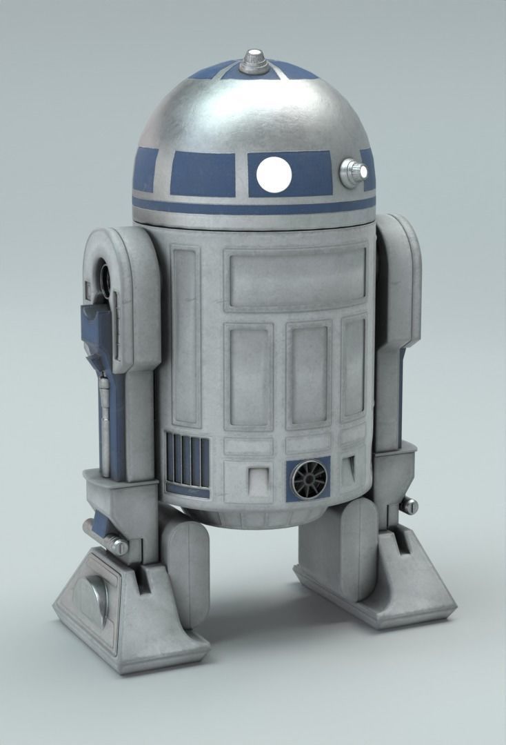 R2-D2 star wars r2d2 free VR / AR / low-poly 3D model | CGTrader