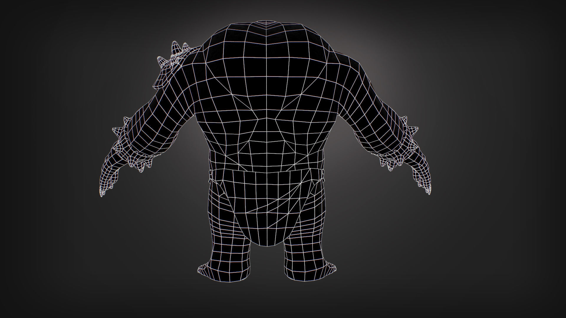 3D model Fat Demon VR / AR / low-poly rigged animated | CGTrader