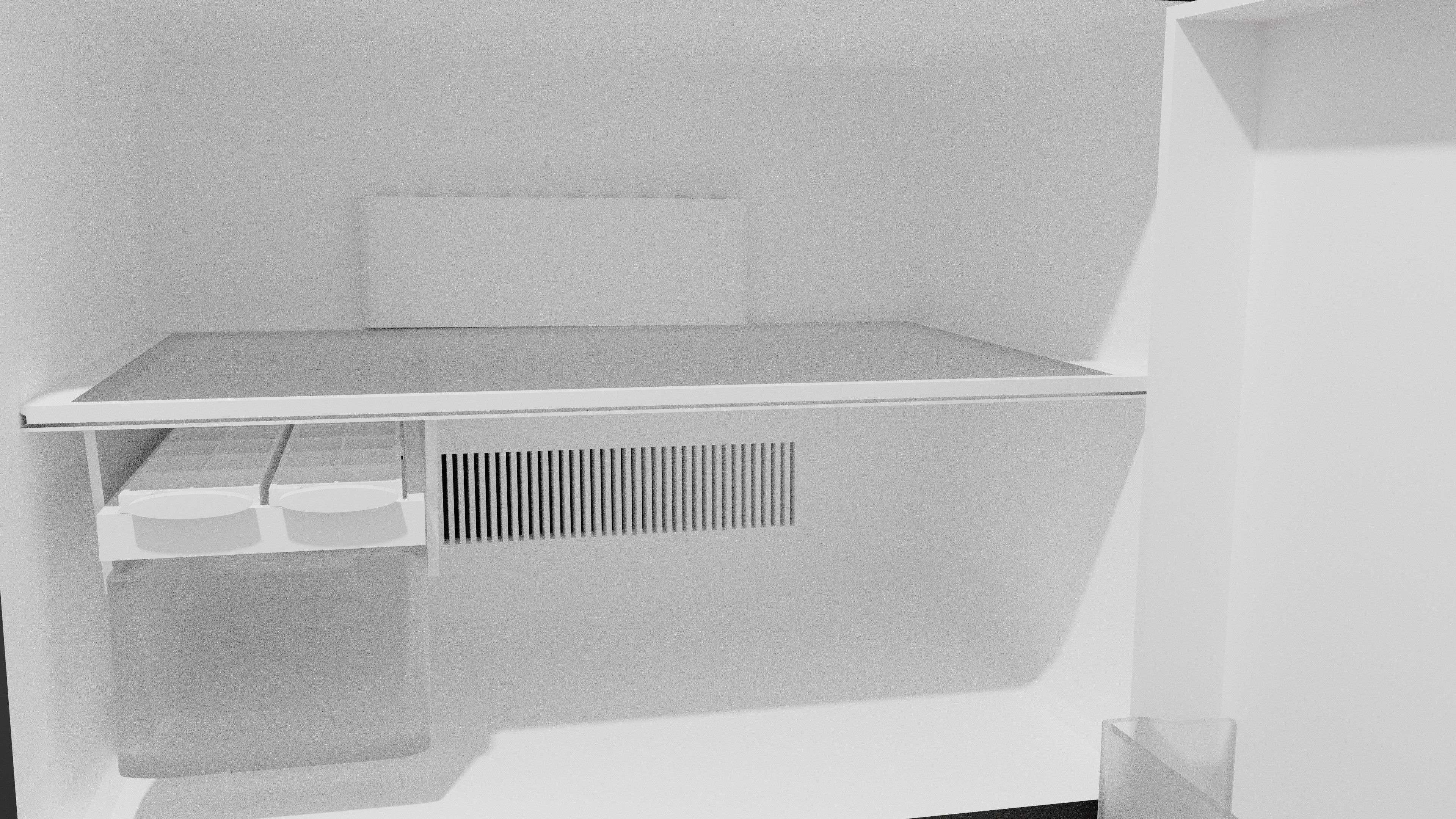 Fridge refrigerator on wooden table free VR / AR / low-poly 3D model ...