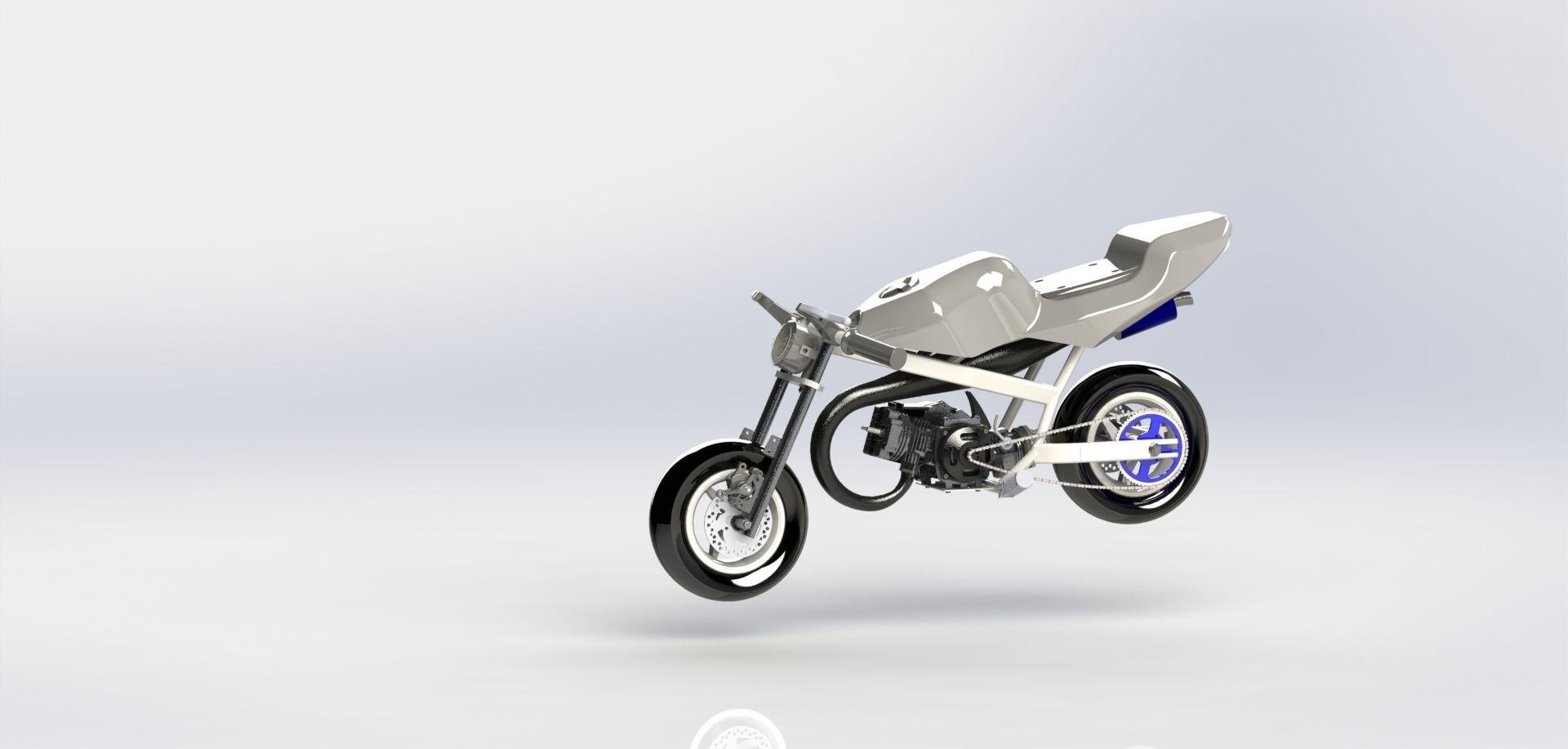 Motor bike full build 50cc 3D model | CGTrader