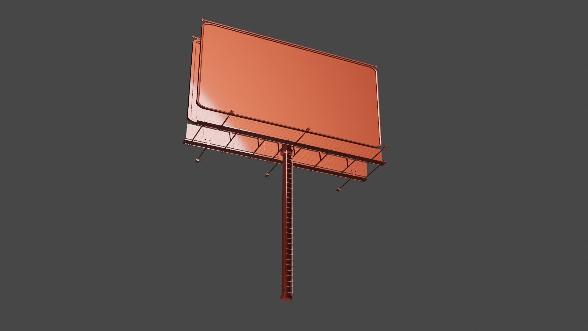 3D MODEL OF ADVERTISING POST WITH LIGHTS 3D model | CGTrader