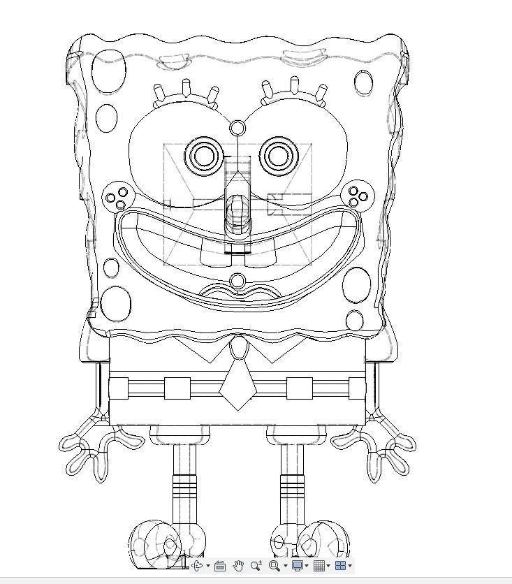 Spongebob Light switch 3D model 3D printable | CGTrader