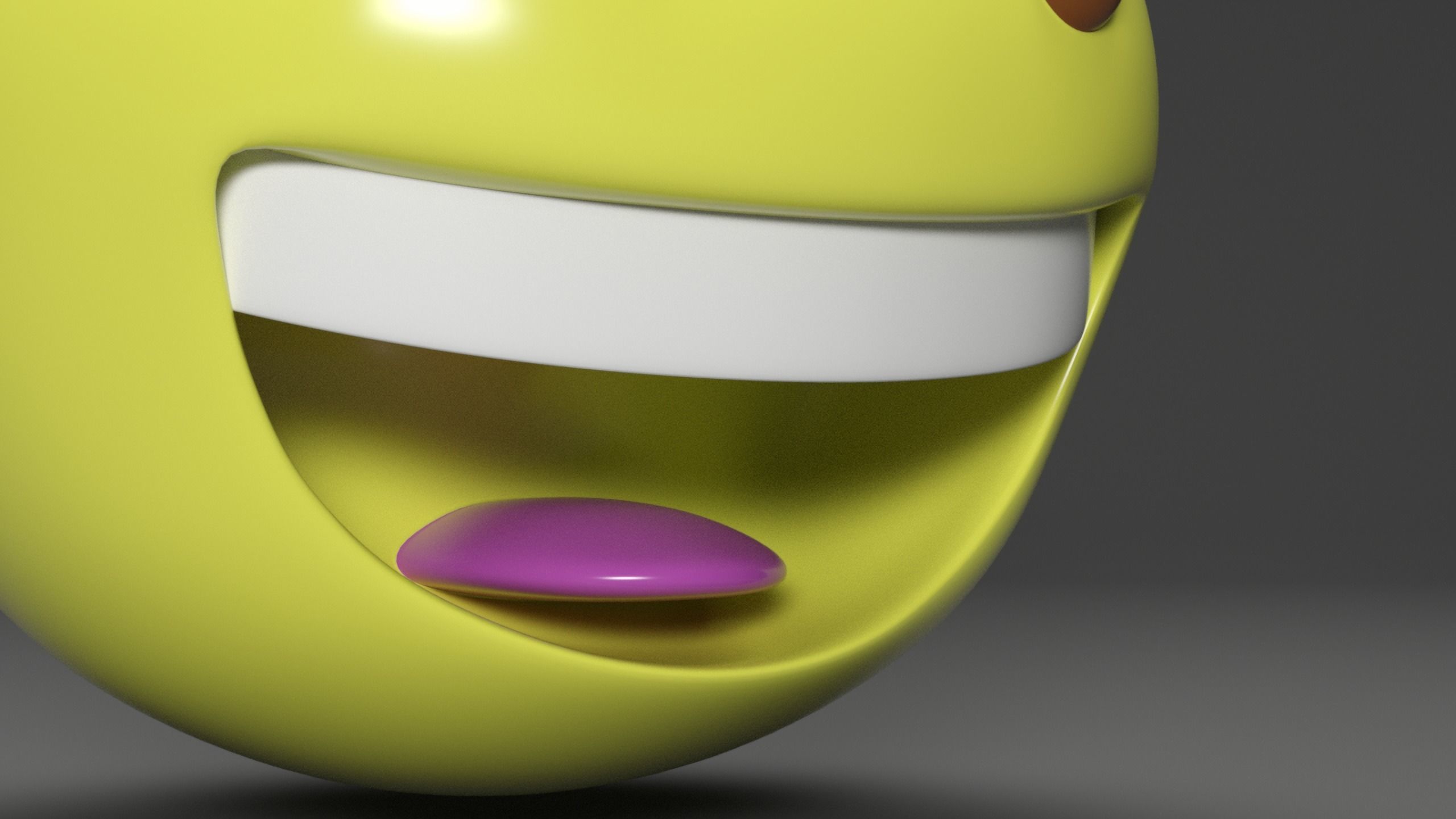 Grinning Face Emoji 3D model | CGTrader
