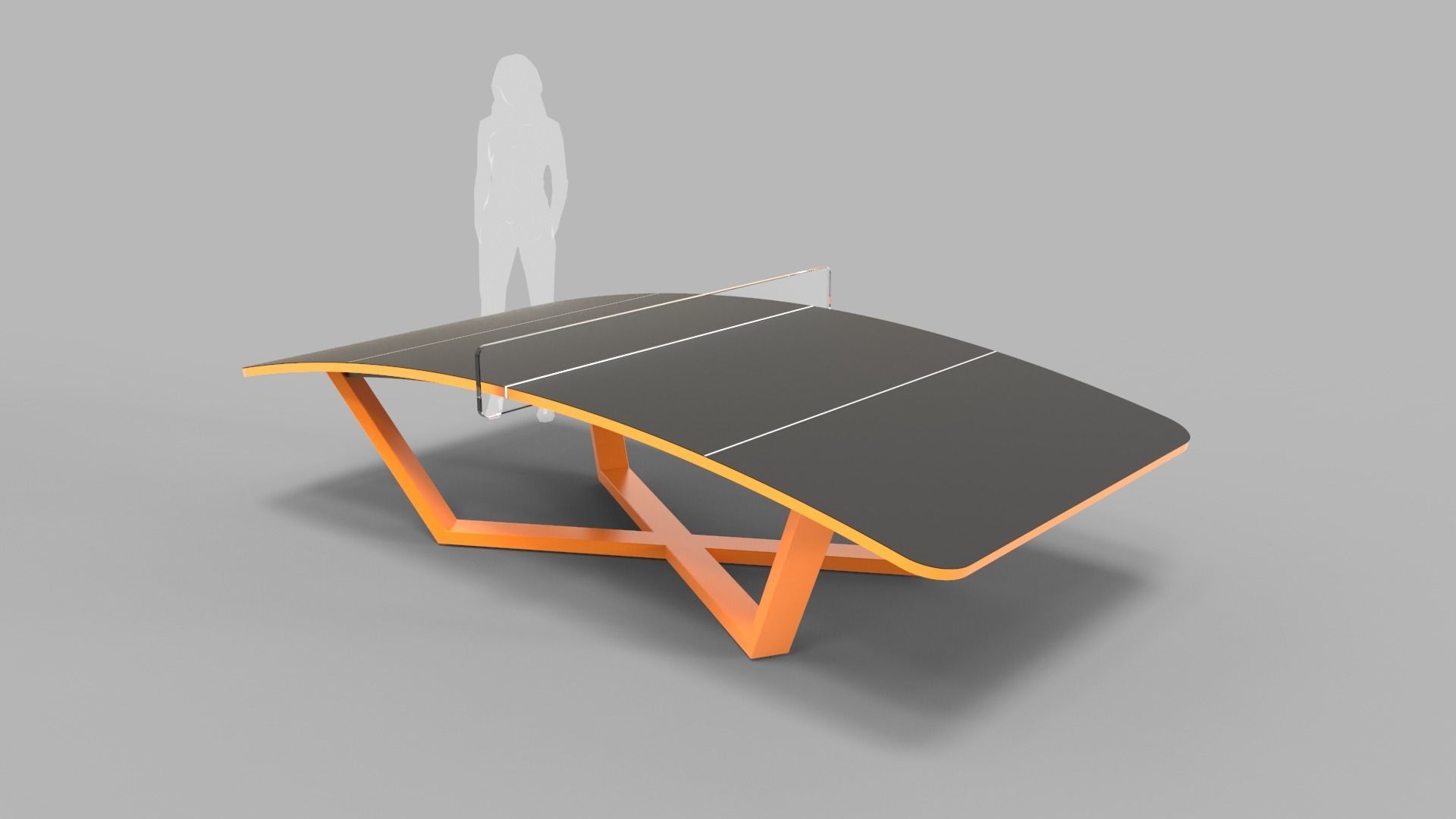 Teqball Table 2 3D model | CGTrader