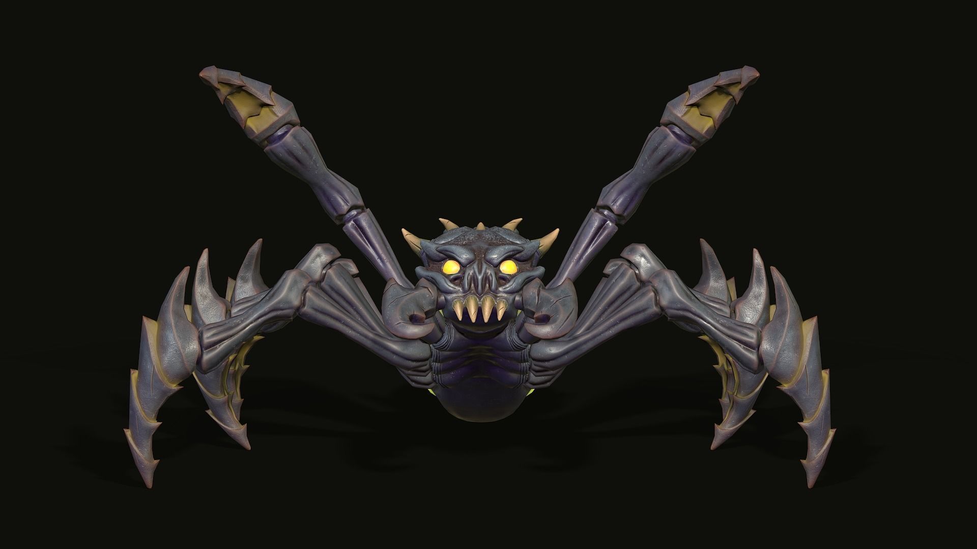 3D model Evil Spider - Game Ready VR / AR / low-poly rigged animated ...