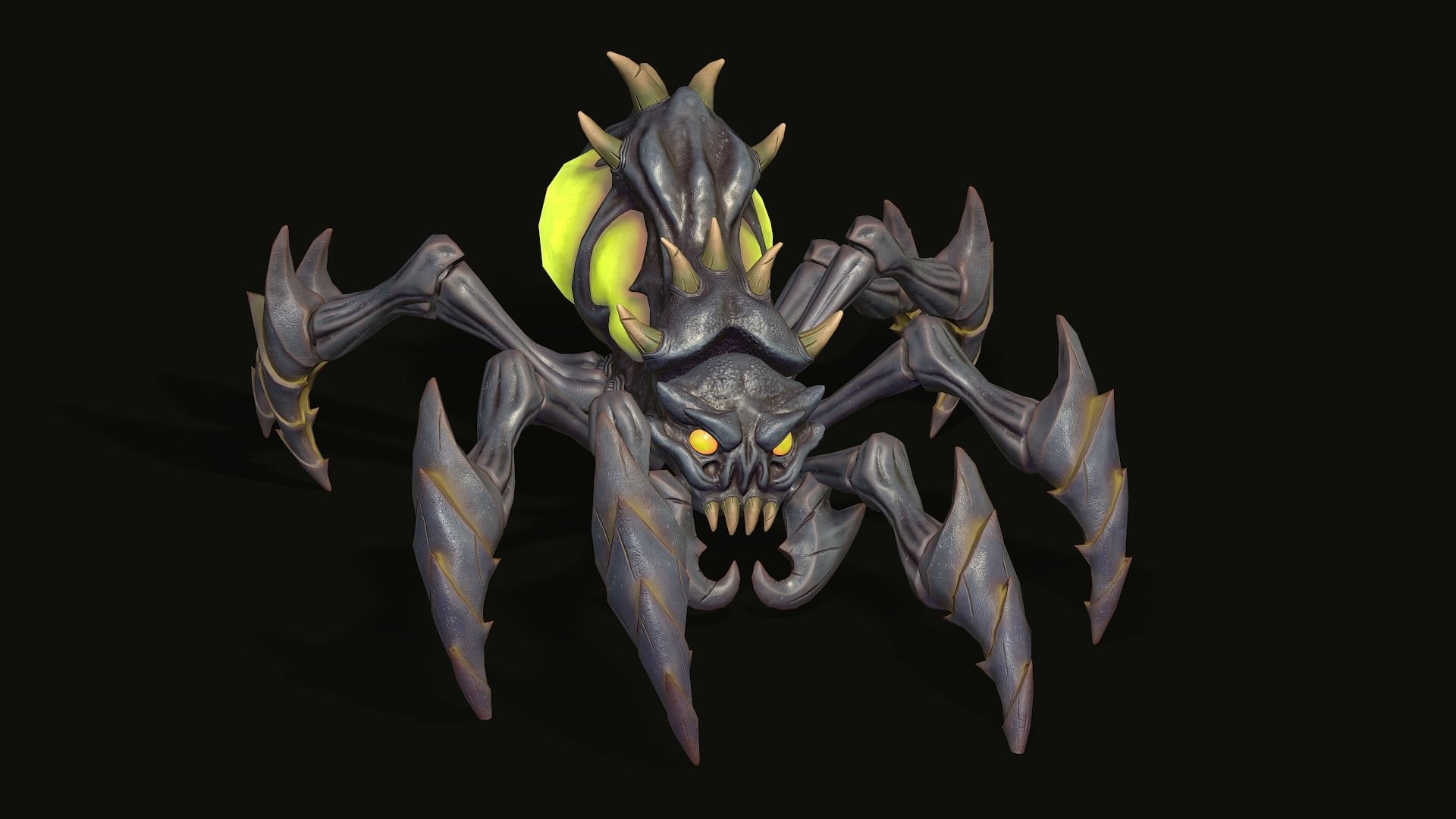 3D model Evil Spider - Game Ready VR / AR / low-poly rigged animated ...