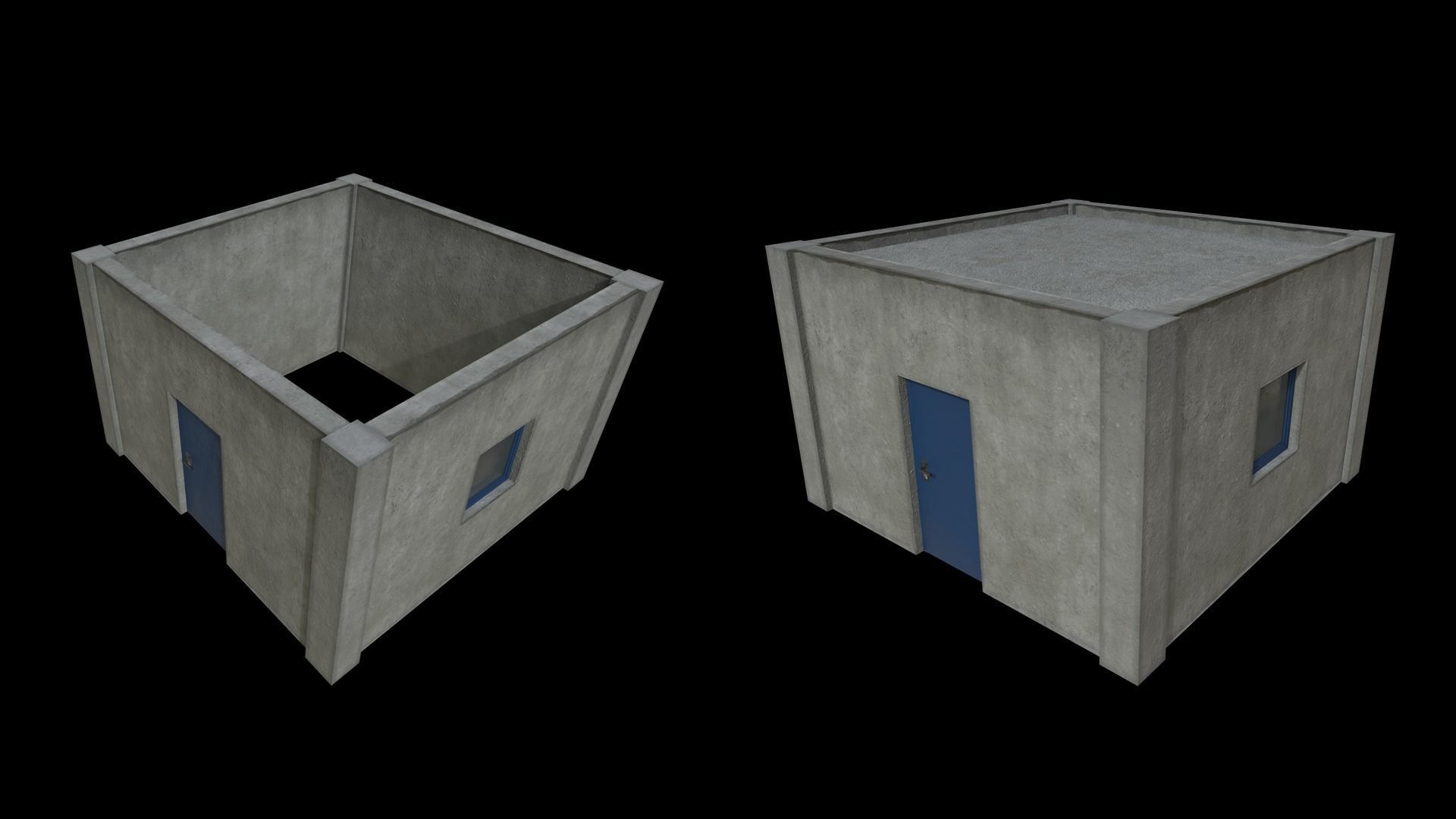 3D model Lowpoly FPS Modular Map Kit VR / AR / low-poly | CGTrader