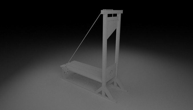 Beautiful guillotine made in Blender 3D 3D model | CGTrader