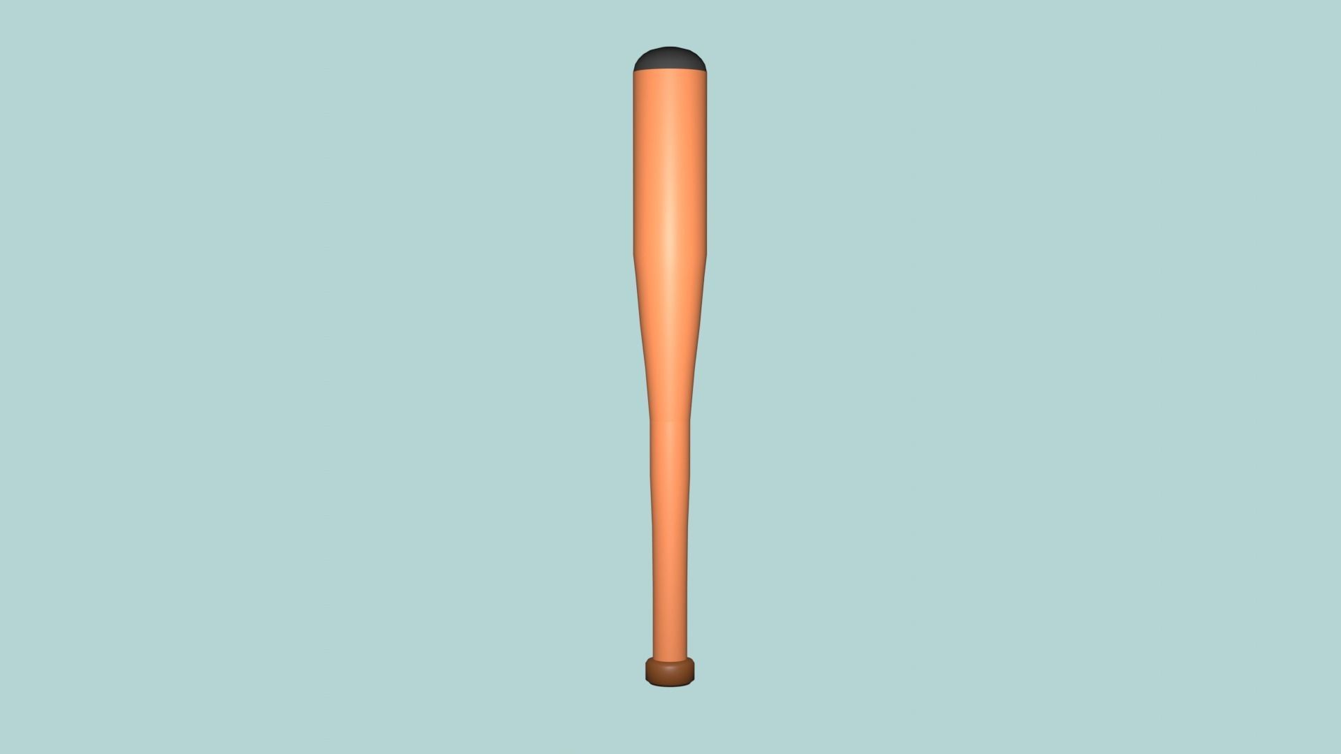 Low Poly Hyper Casual Baseball Bat free VR / AR / low-poly 3D model ...