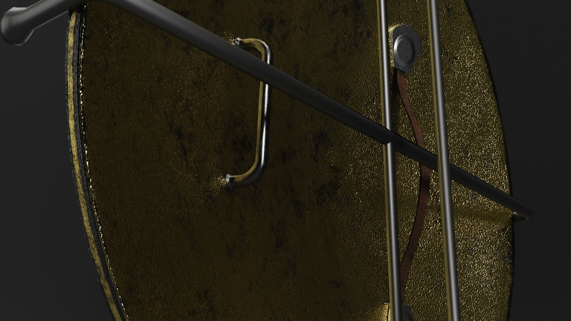 3D model A HISTORICAL KINGS SHIELD USED IN A BATTLE MODEL IN LOW-POLY ...