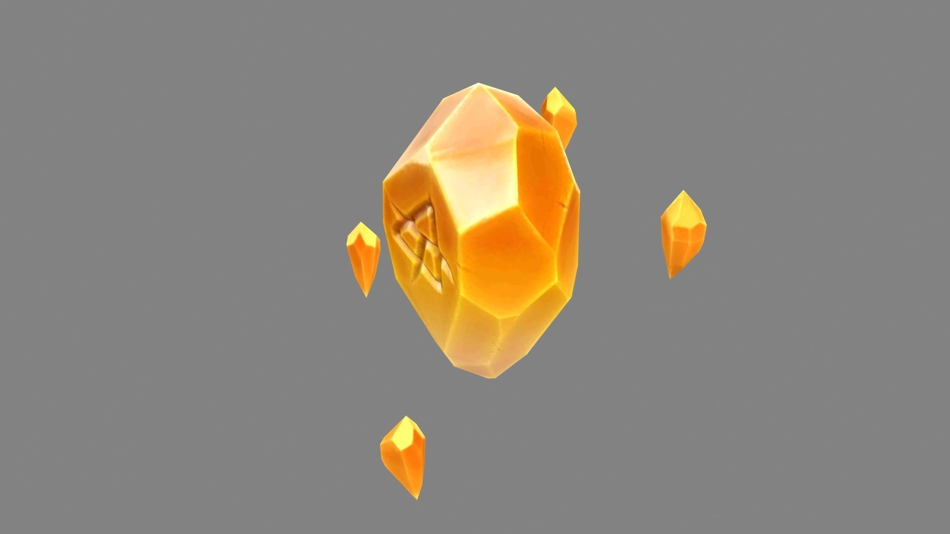 3D model Cartoon Topaz - Suspended Crystal VR / AR / low-poly | CGTrader