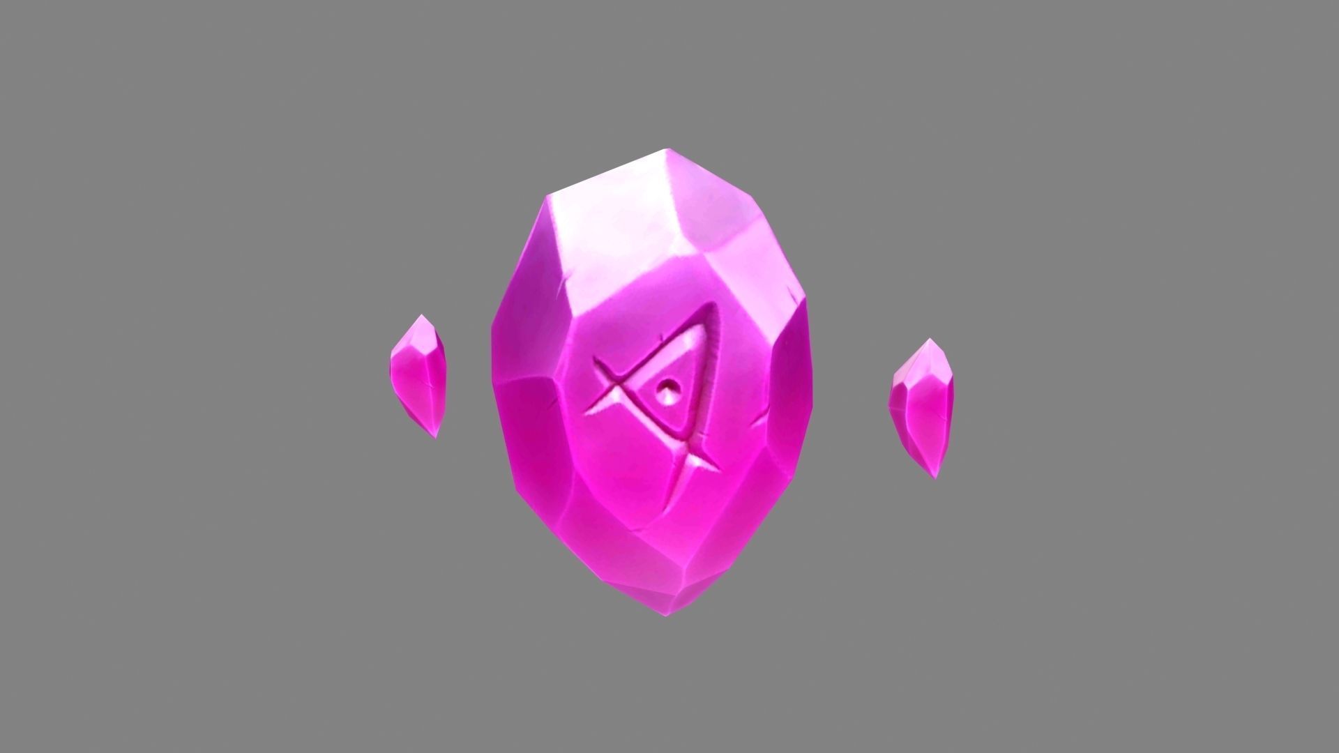 3D model Cartoon Amethyst - Suspended Crystal VR / AR / low-poly | CGTrader