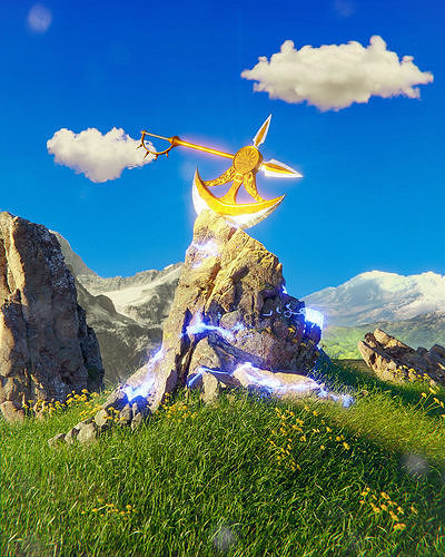 Escanor Divine Axe Rita free 3D model | CGTrader