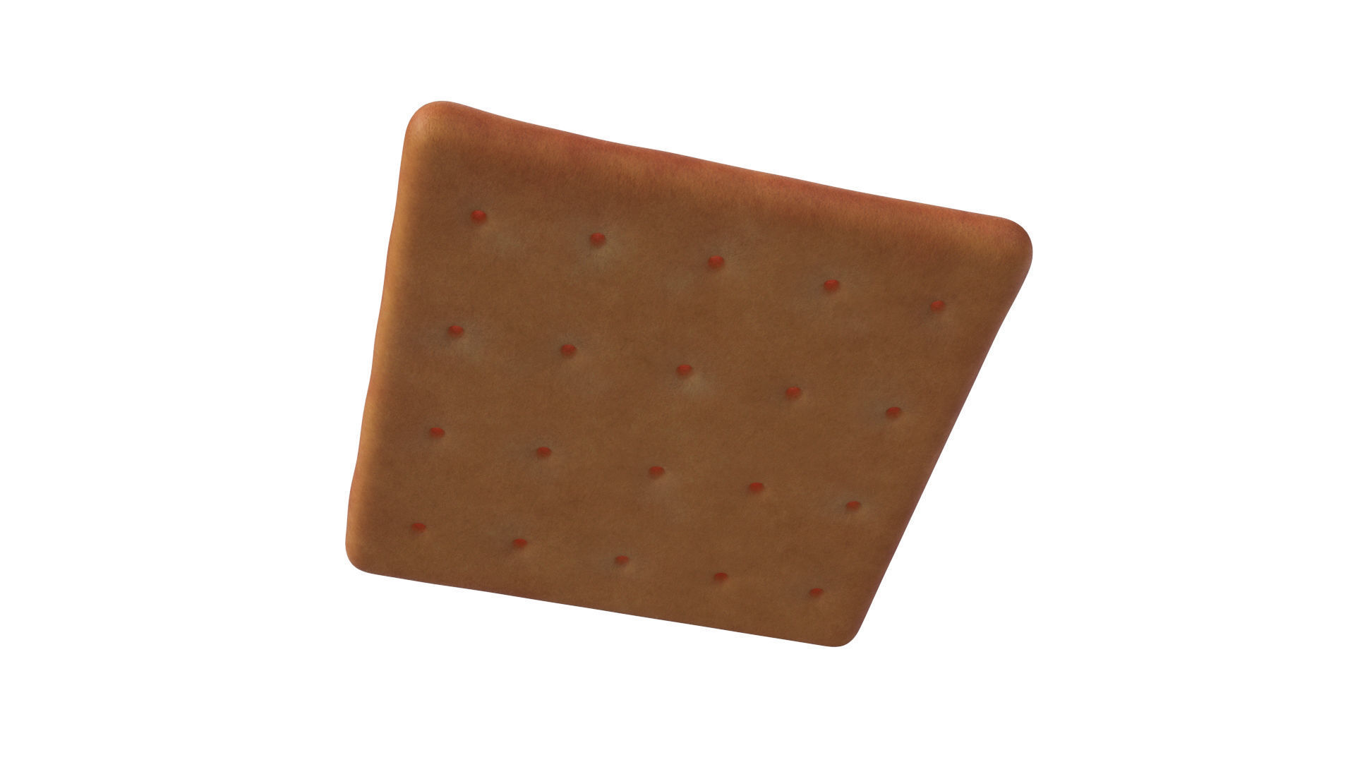 Square cracker 3D model | CGTrader