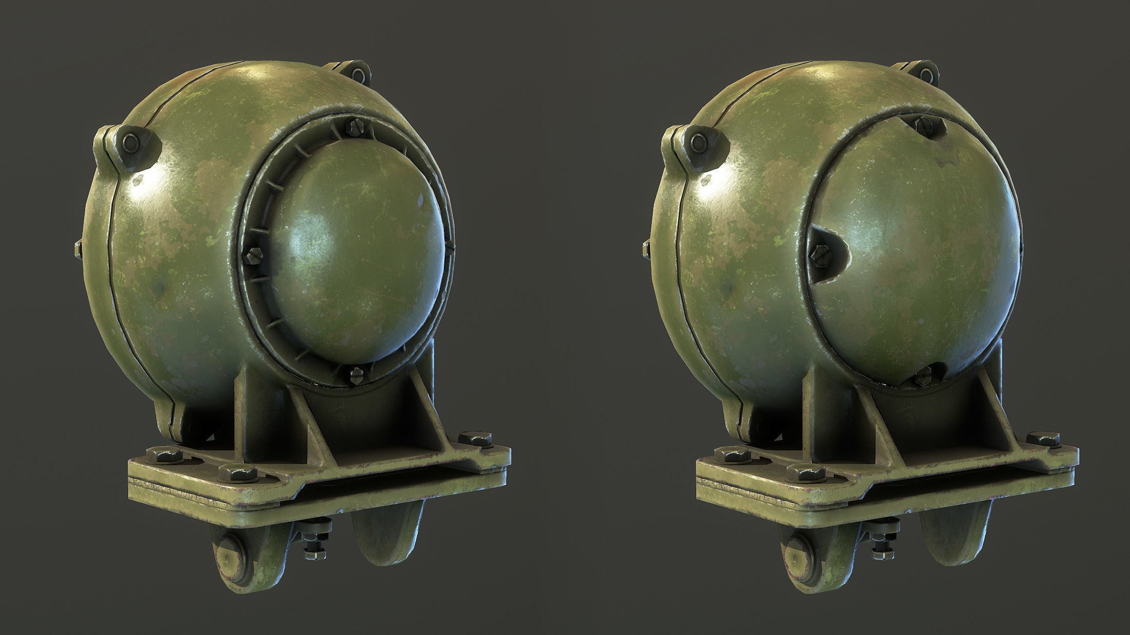 3D model Tank Searchlight L-2G VR / AR / low-poly | CGTrader