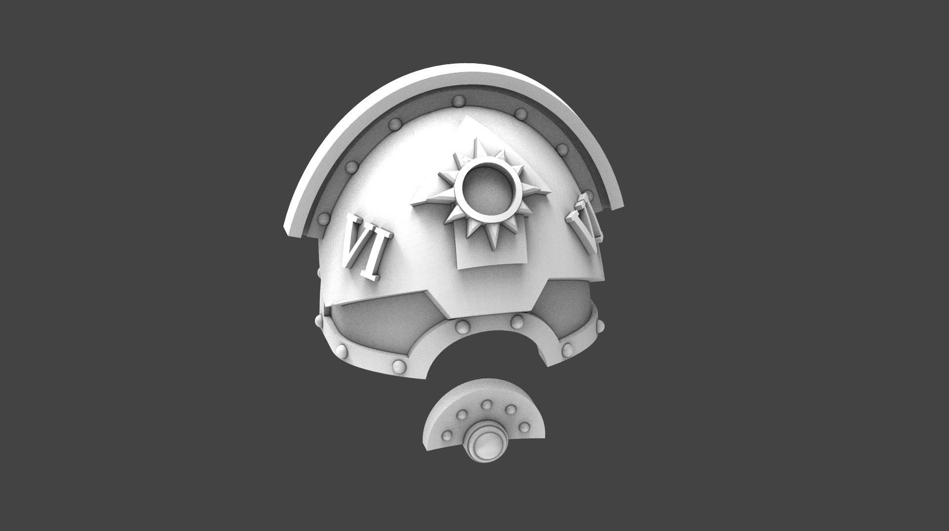 Modular Reinforced Shoulderpads 3D model 3D printable | CGTrader