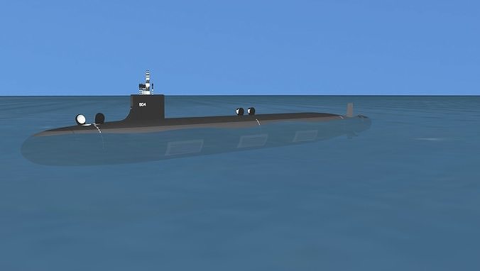Virginia Class SSGN 804 USS USS Barb 3D model rigged | CGTrader