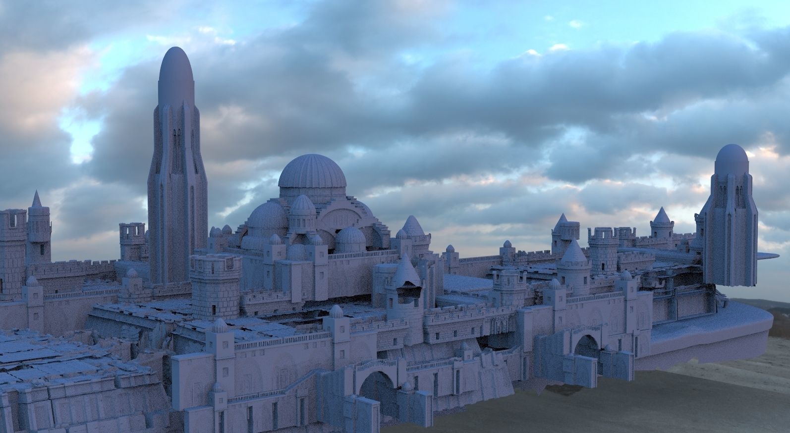 Architecture Babylonian Ancient Design 3D model | CGTrader