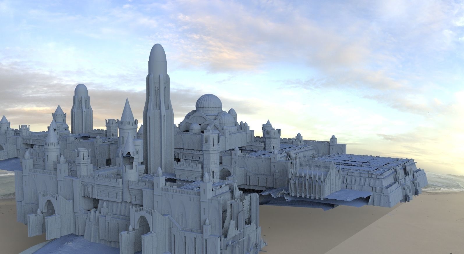 Architecture Babylonian Ancient Design 3D model | CGTrader